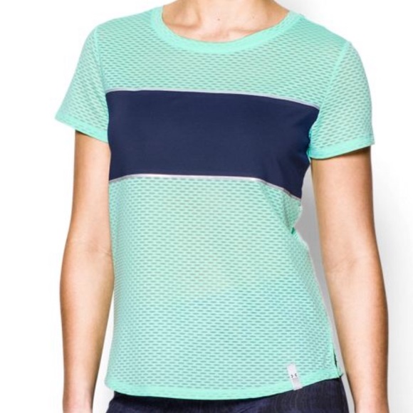 Under Armour | Tops | New Under Armour Womens Fly Fast Mesh Shirt Sm ...